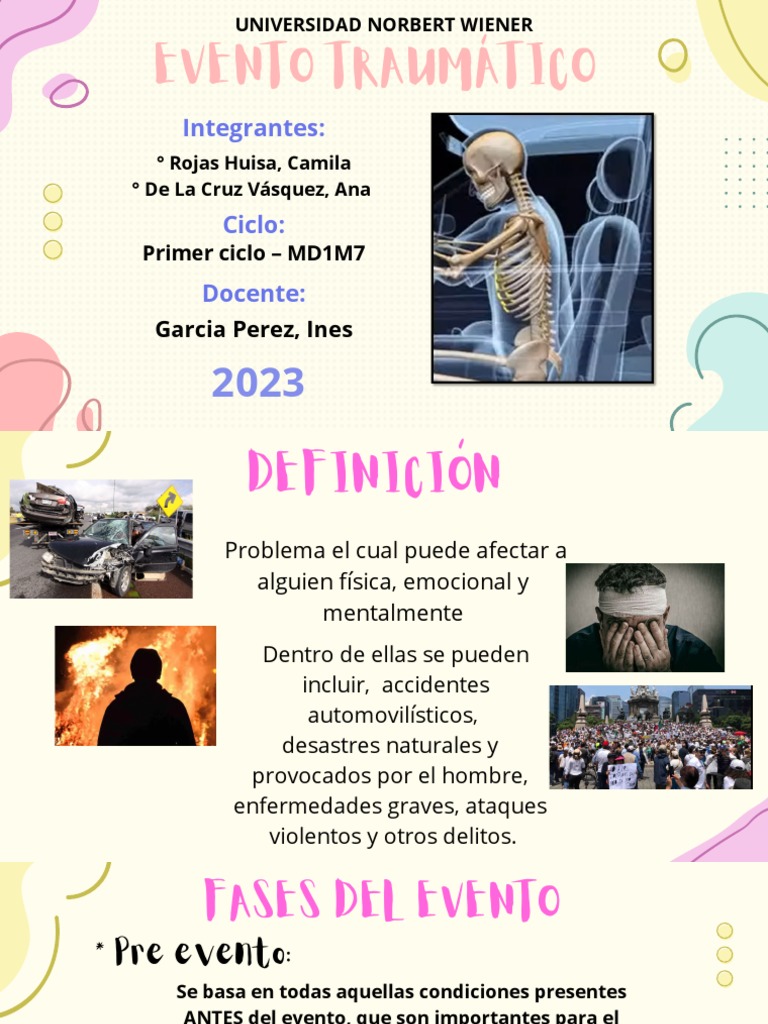 Fases del Evento Traumático | PDF | Relaciones personales, crianza y ...