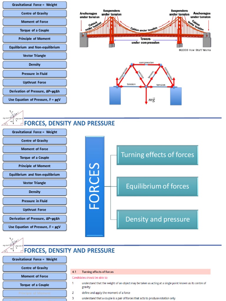 Chapter 4 Forces, Density and Pressure - 221216 - 121432 | PDF | Buoyancy | Force