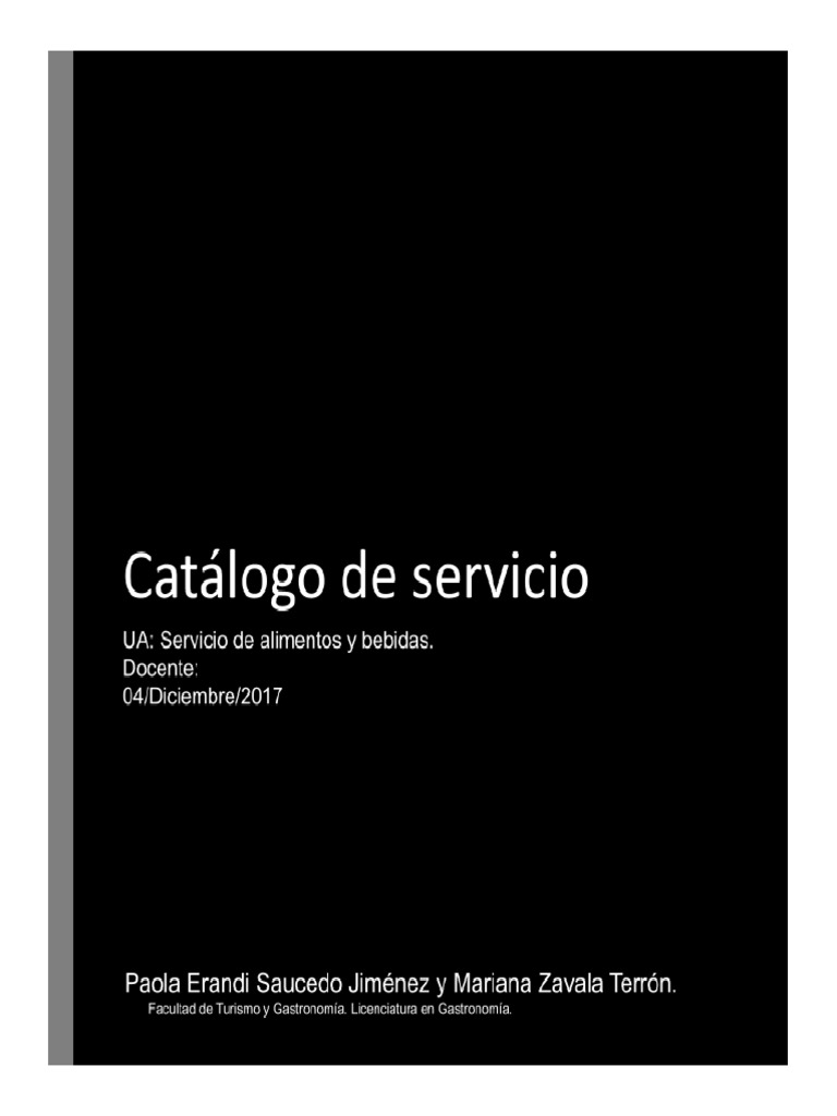 Catálogo de material para Servicio de AyB | PDF | Vino | Alimentos