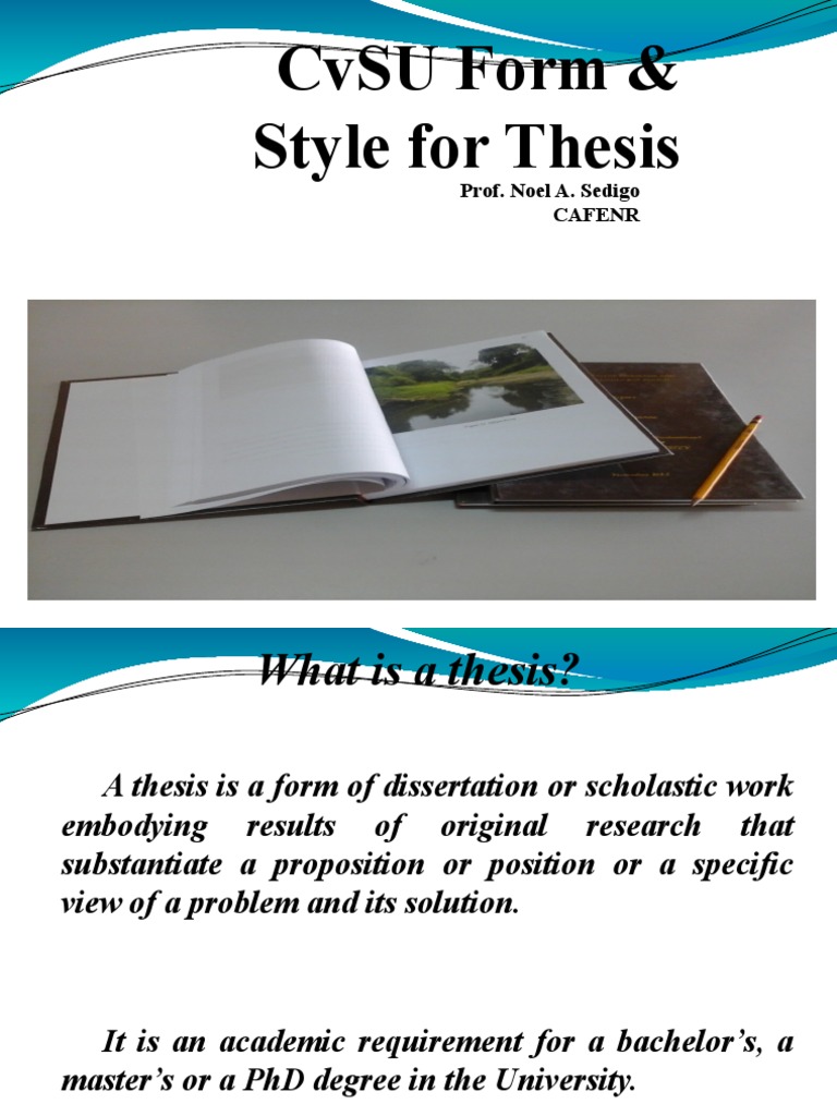 Seminar Presentation For CvSU Thesis Form Style 2016 | PDF | Thesis | Experiment