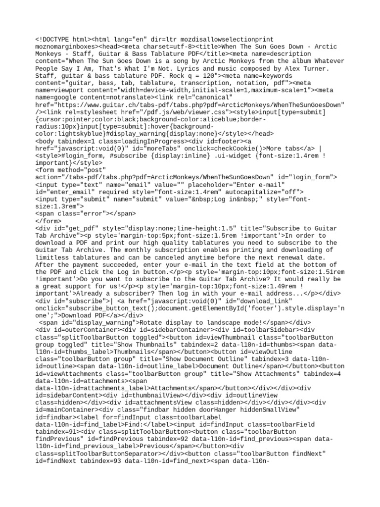 When The Sun Goes Down | PDF | Musical Compositions | Musical Notation