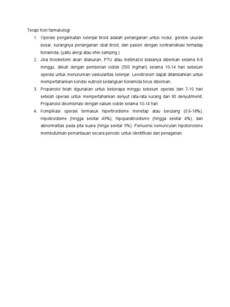 Terapi Non Farmakologi Tiroid | PDF