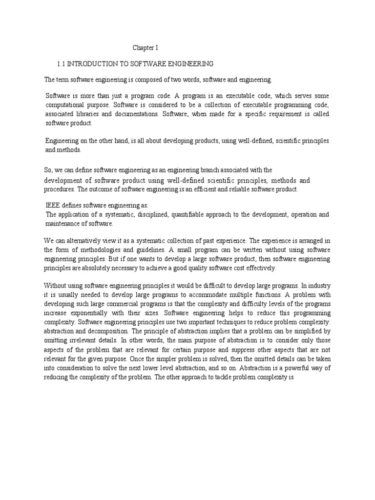 Chapter I Mca | PDF | Prototype | Software