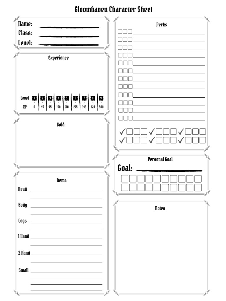 Gloomhaven CS - Inksaver Edition | PDF