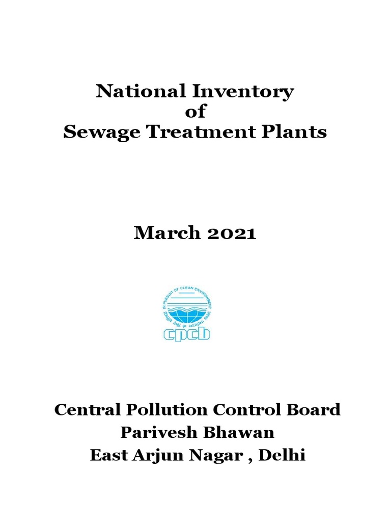 National Inventory of STPs - 2021 | PDF | Sewage Treatment | Water ...