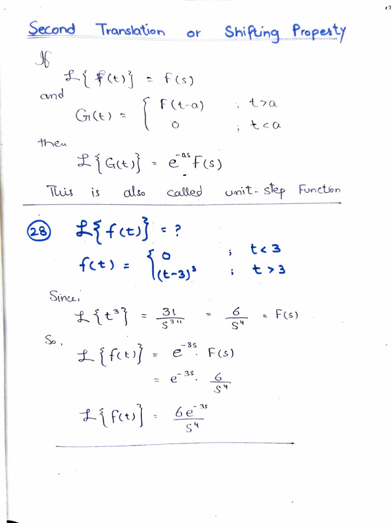 Inverse Laplace Transformation | PDF | Elementary Mathematics | Rotation