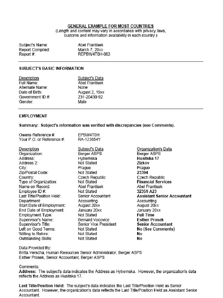 Indonesia-Employment Verification-example | PDF