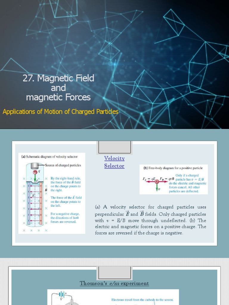 200512-Application of Motion of Charged Particles-SS Solution | PDF ...