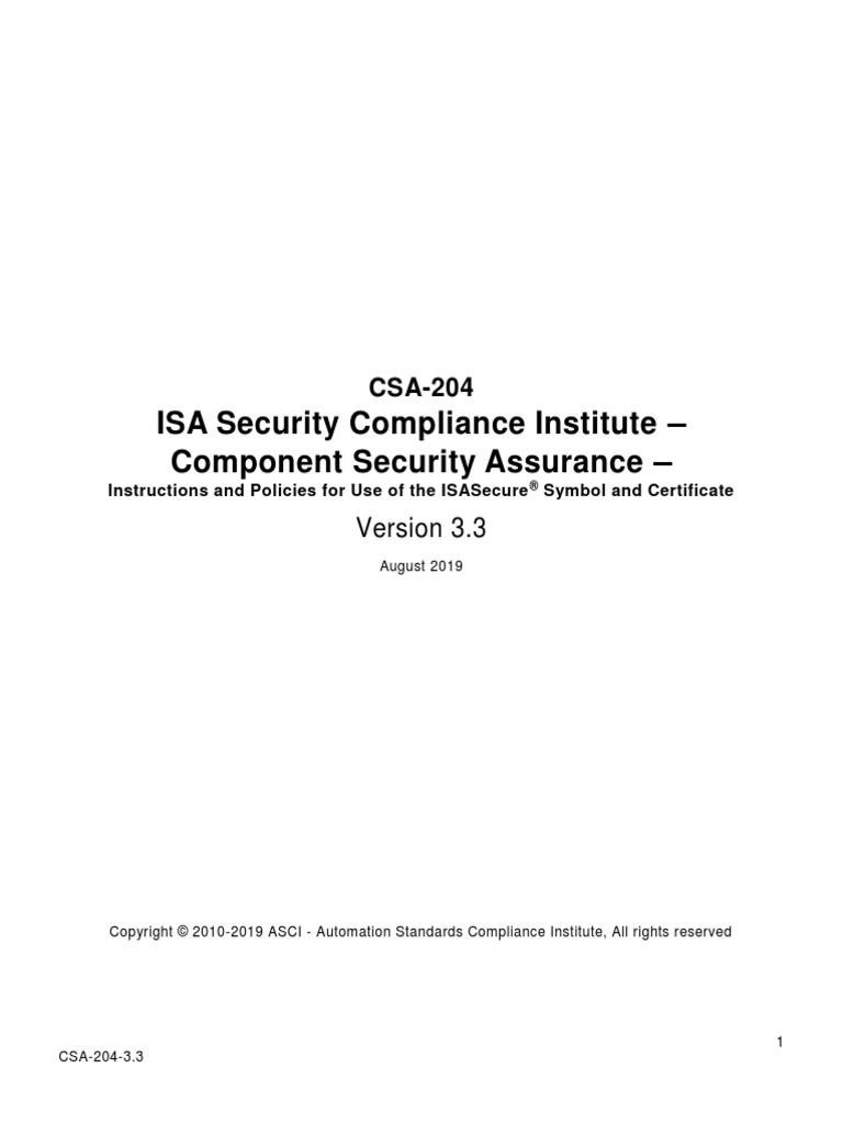 CSA 204 Use of Symbol and Certificates (v3 - 3) | PDF | Damages | Tort