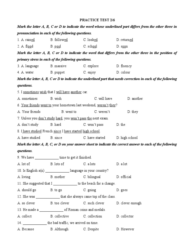 Practice Test 2126 | PDF | Healthy Diet | Carbohydrates