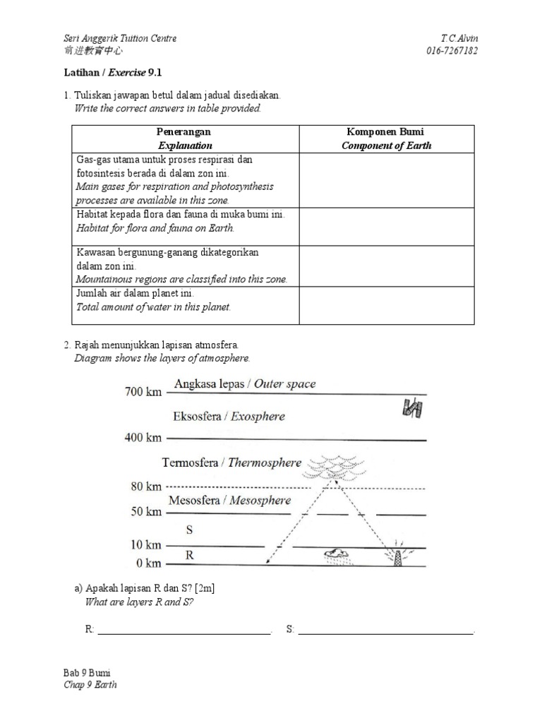Exercises Form 1 Chap 9 | PDF