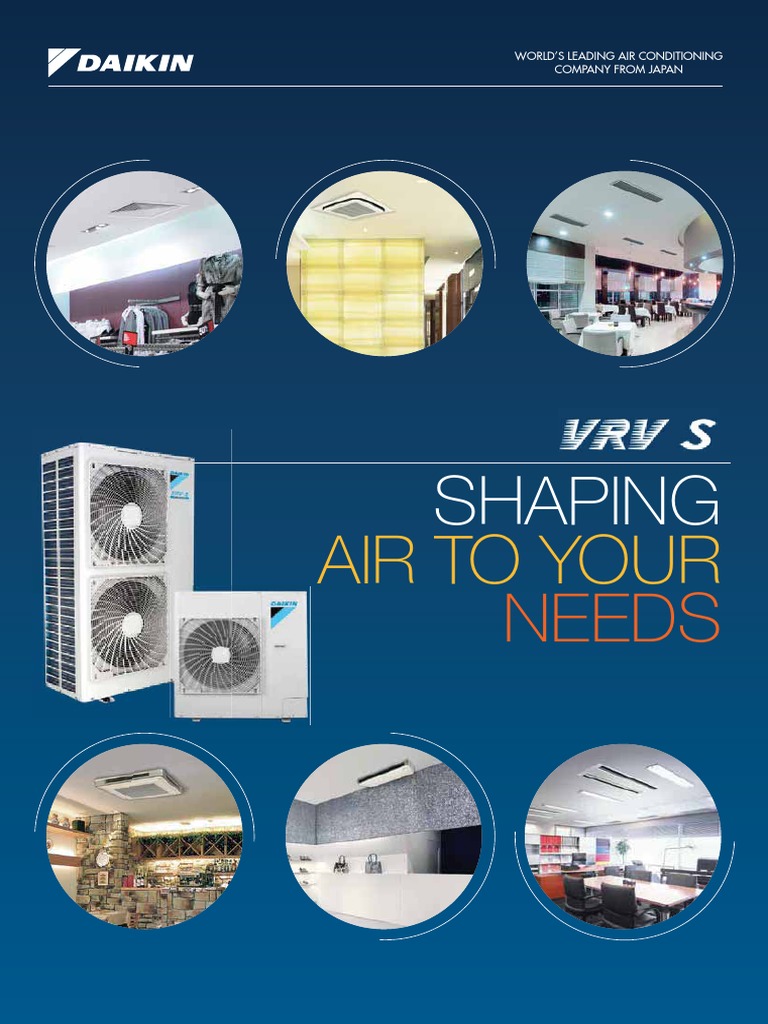 VRV-S Catalogue (New) | PDF | Electric Motor | Air Conditioning
