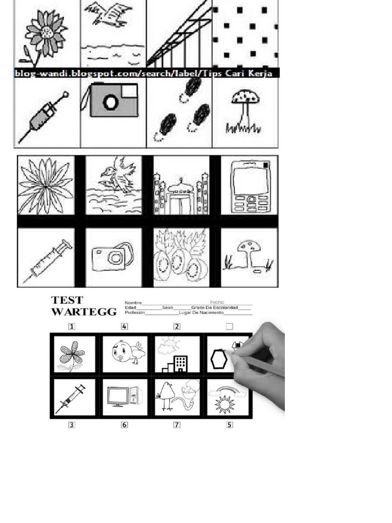 contoh gambar wartegg | PDF