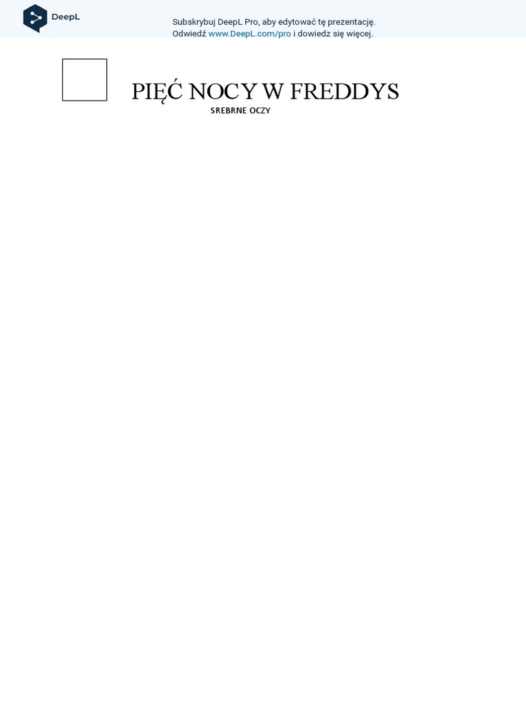 FIVE NIGHTS AT FREDDYS PL | PDF