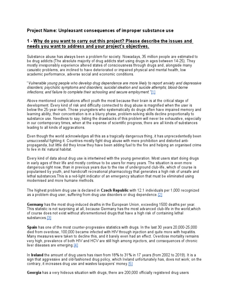 Project Sample (Unfinished) | PDF | Substance Abuse | Knowledge
