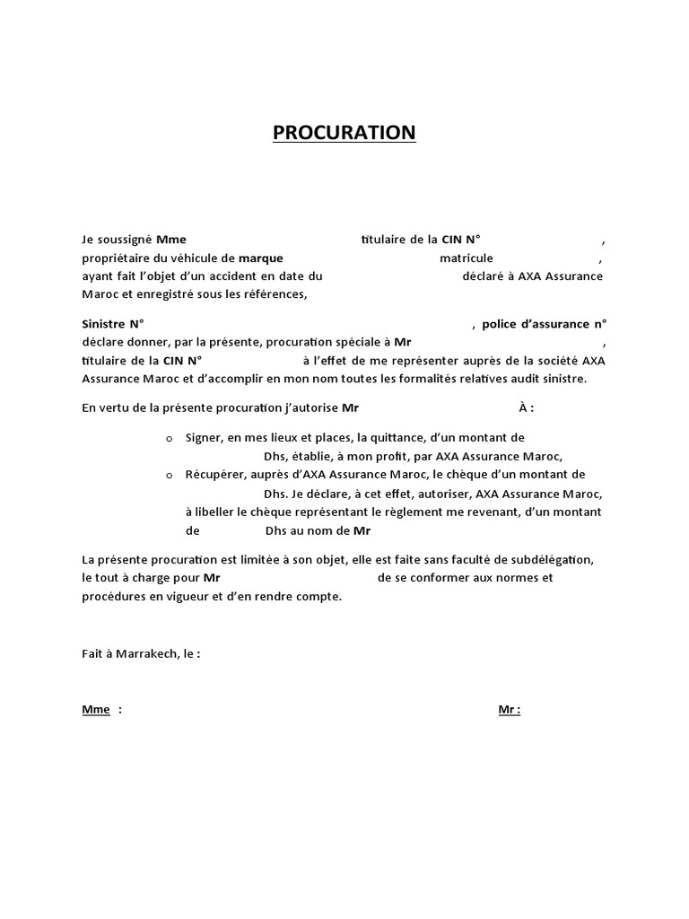 Procuration 07022022 | PDF