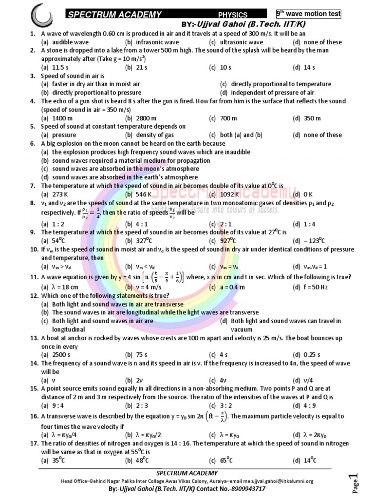 Mechanical Waves | PDF | Waves | Sound