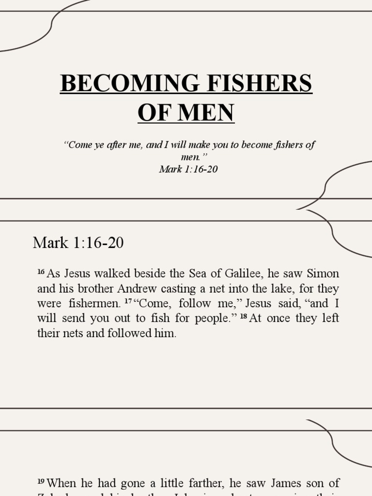 Becoming Fishers of Men | PDF | Jesus | Theology
