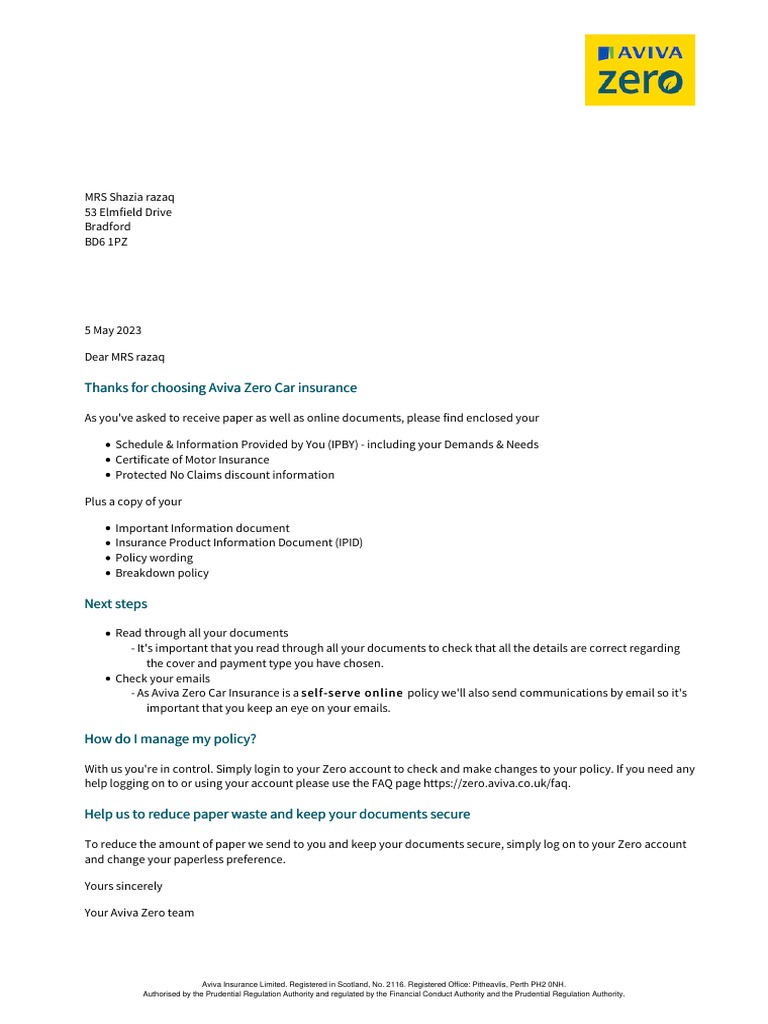 Welcome Letter | PDF