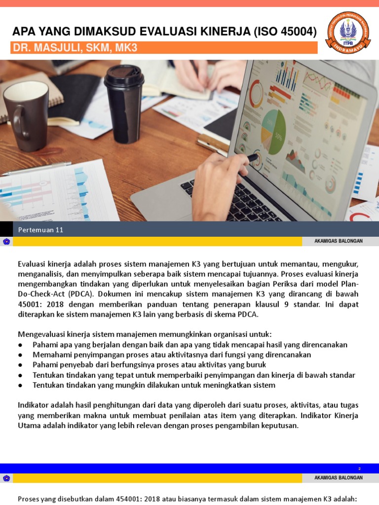 Apa Yang Dimaksud Evaluasi Kinerja ISO 45004 | PDF