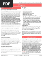 August Wilson + Fences | PDF | Fences (Play)