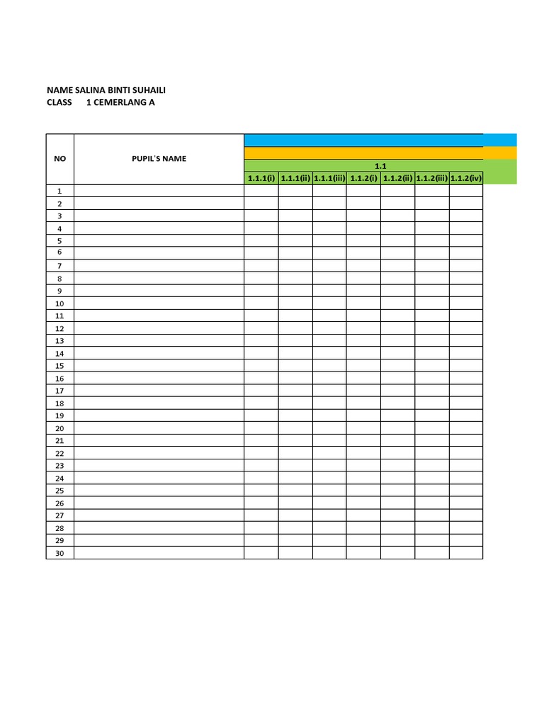 Yr 1 Transit Form | PDF