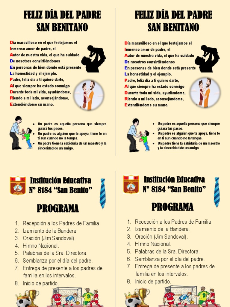 Programa Dia Del Padre | PDF