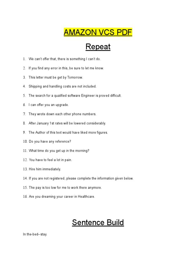 Amazon Vcs 2pdf | PDF