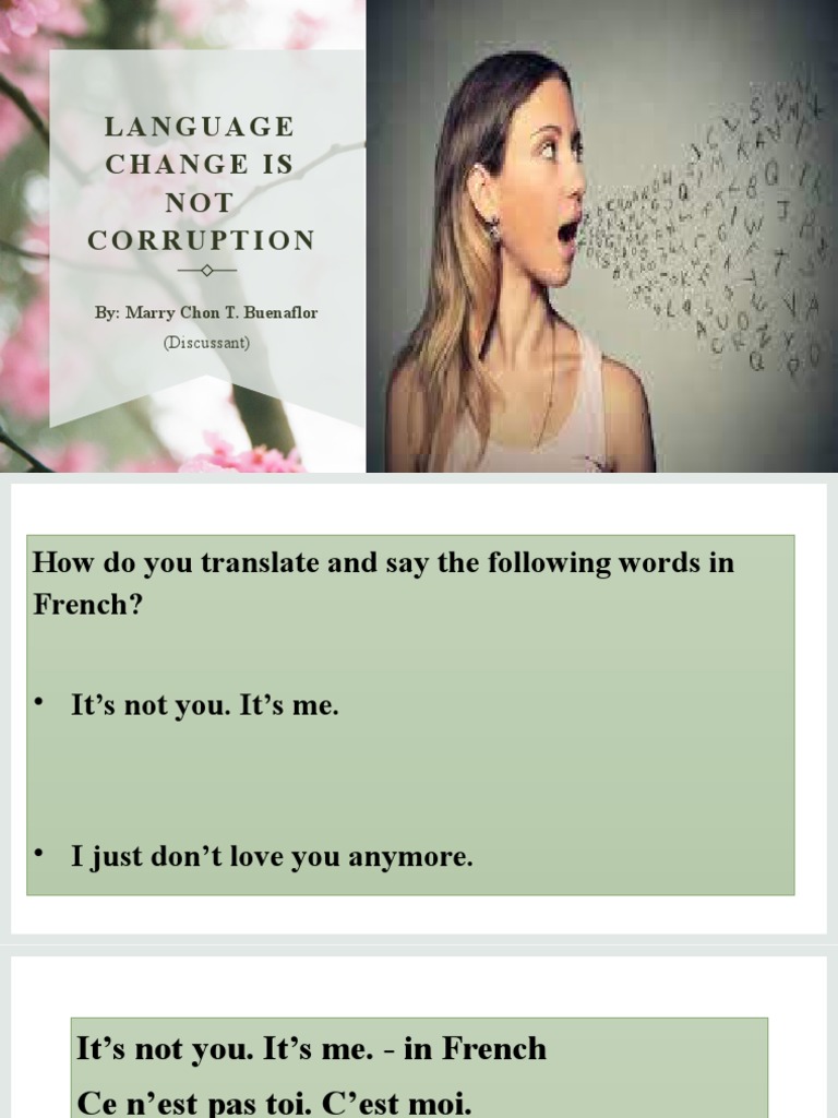 Language Change vs. Corruption | PDF | English Language | Word