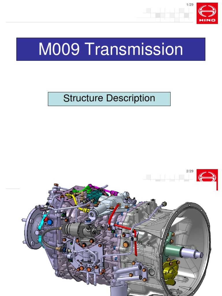 M009 Transmission Guide | PDF | Manual Transmission | Motor Vehicle