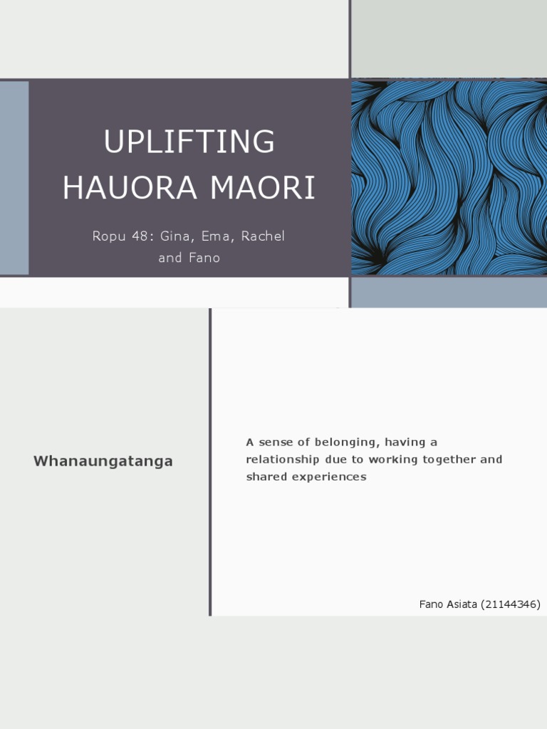 Uplifting Hauora Maori Real | PDF | Māori People | New Zealand