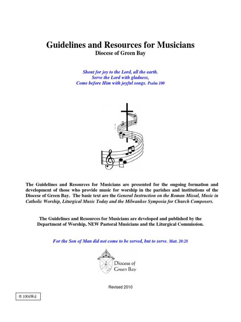 Guidelines Resources For Musicians | PDF | Mass (Liturgy) | Copyright