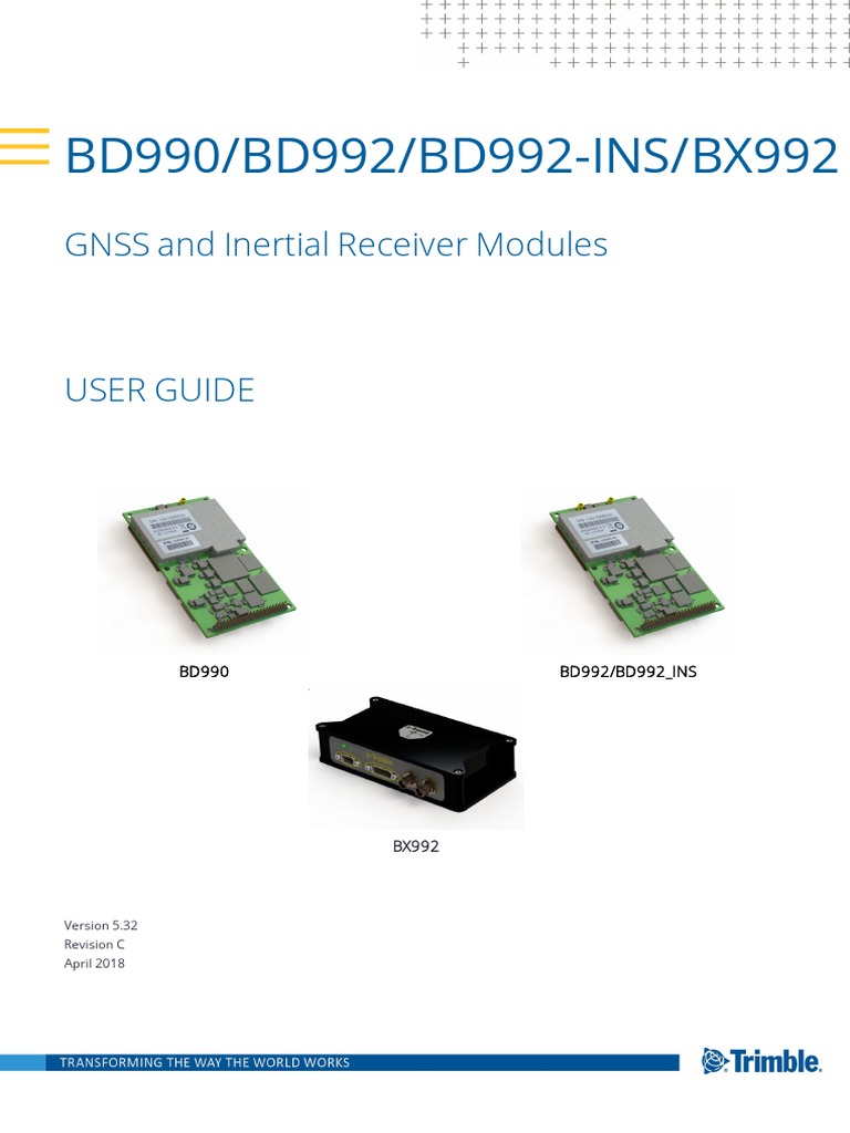 BD99x & BX992 GNSS Receiver User Guide | PDF | Inertial Navigation System | Computer Network