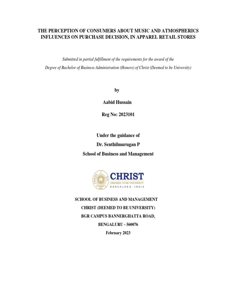 Dissertation Final Draft Final | PDF | Retail | Consumer Behaviour