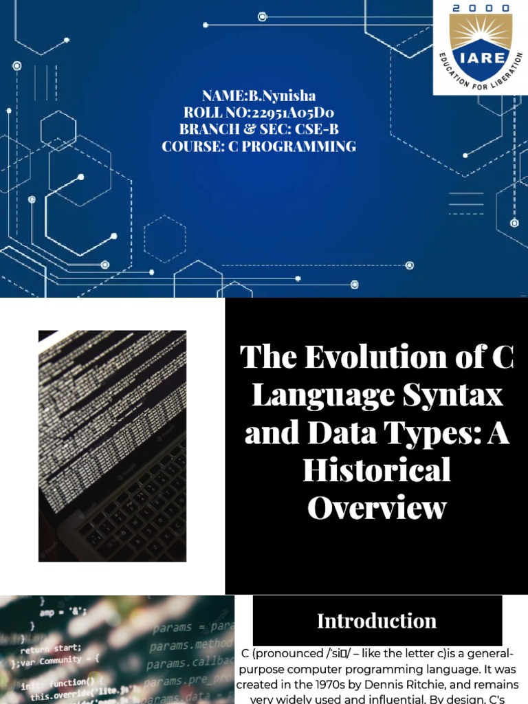 C Language Evolution Overview | PDF | C (Programming Language ...