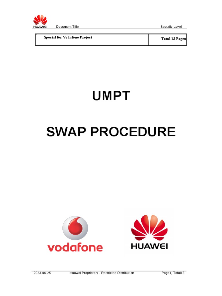 UMPT Swap Procedure v1.2 | PDF | Usb | Usb Flash Drive