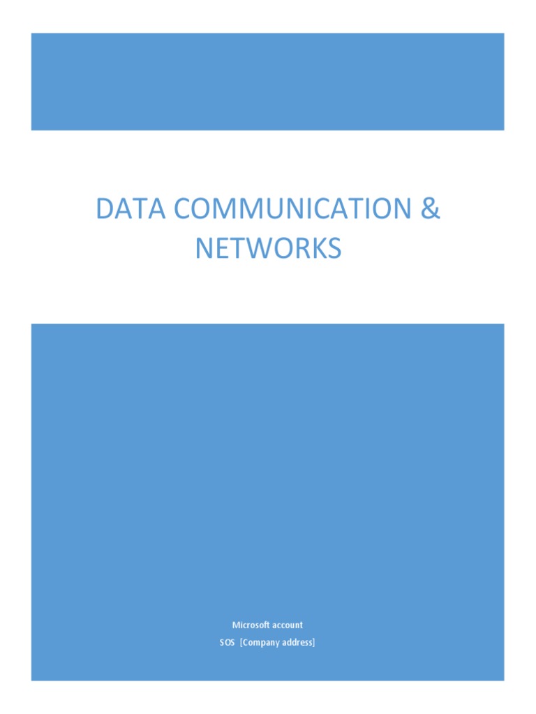 Data Communication And Networking Pdf Computer Network Network Topology