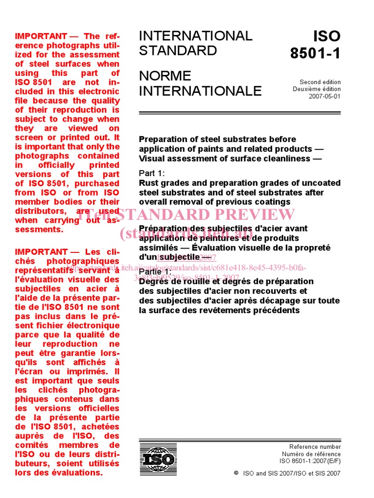 Iso 8501 1 2007 | PDF | Informatique