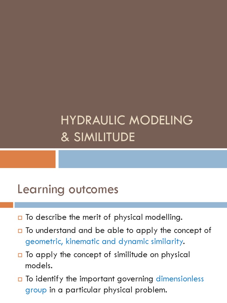 Lec 8b Physical Modeling | PDF | Fluid Dynamics | Reynolds Number
