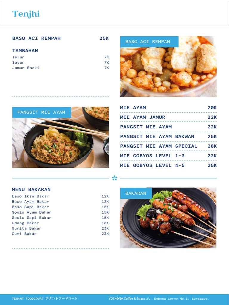 Menu FS Yoi Kona 2.0 | PDF | Memasak, Makanan, & Anggur