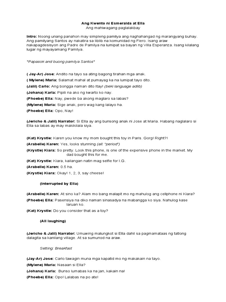 Literature Script | PDF