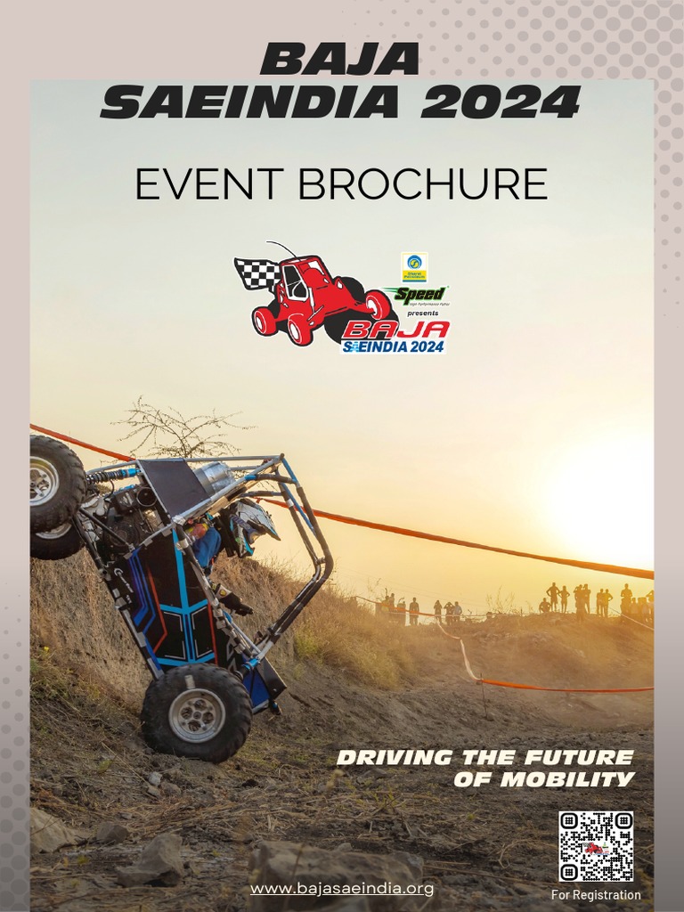 Baja Saeindia 2024 Brochure 1684752689 | PDF | Vehicles | Electric Vehicle Baja Saeindia 2024 Brochure 1684752689 | PDF | Vehicles | Electric Vehicle
