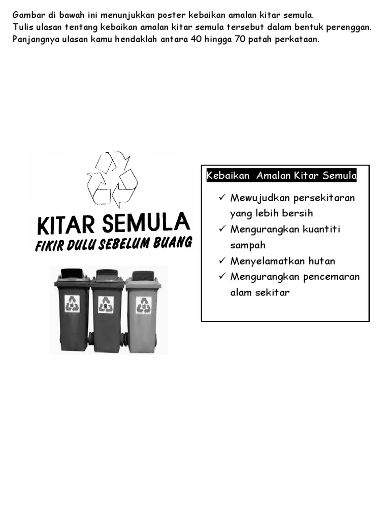 Kebaikan Amalan Kitar Semula | PDF