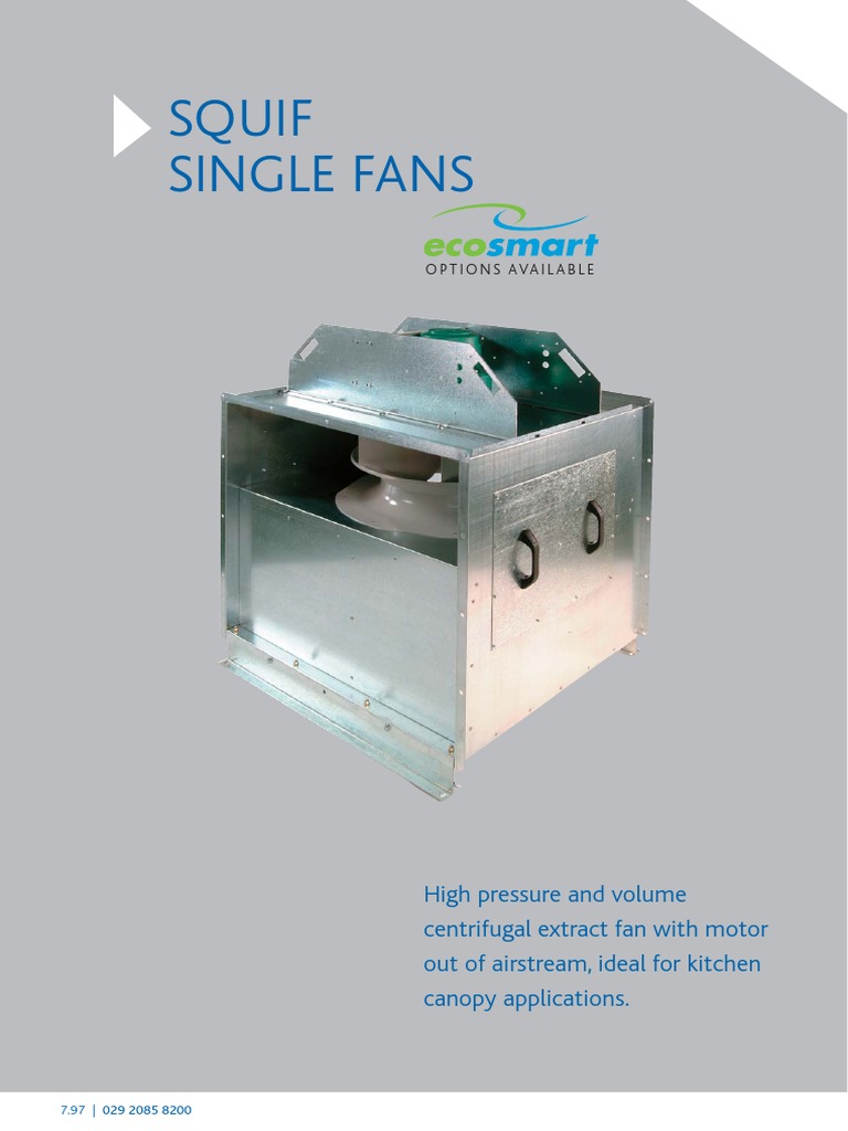 Squif Single Fans | PDF | Power Inverter | Electric Motor