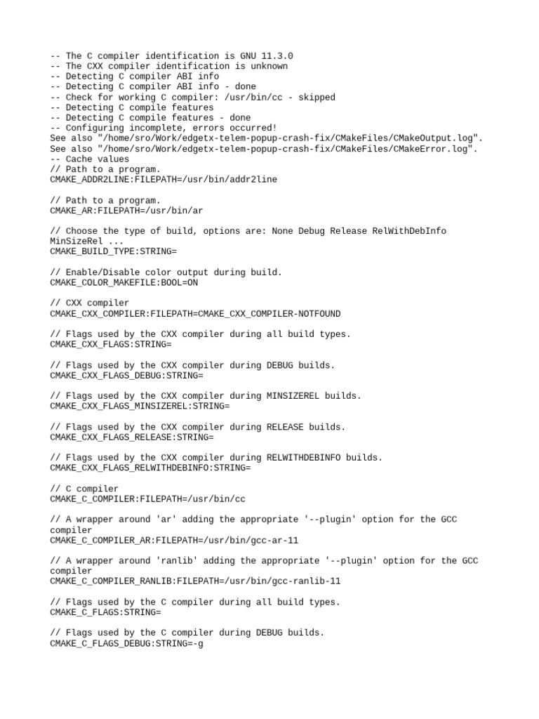 edgetx_main_cmake-options | PDF | Library (Computing) | Technology Development
