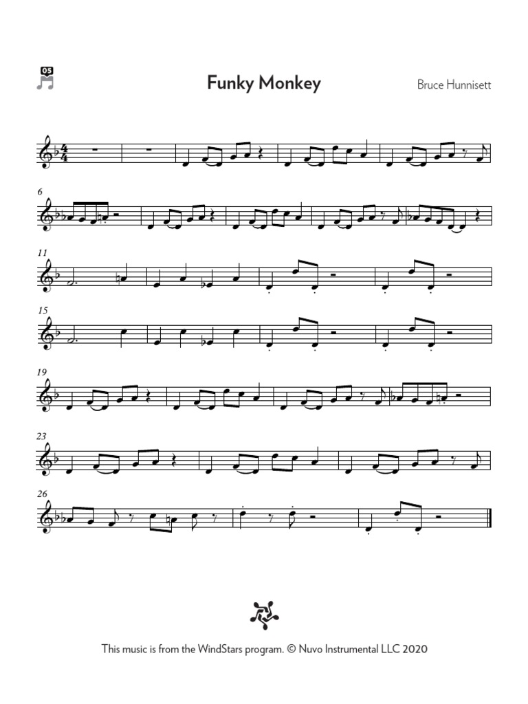 4 - Funky Monkey - Jsax Score | PDF