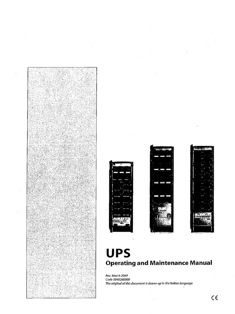 Operating Manual - Enertronic T UPS 8 KVA | PDF