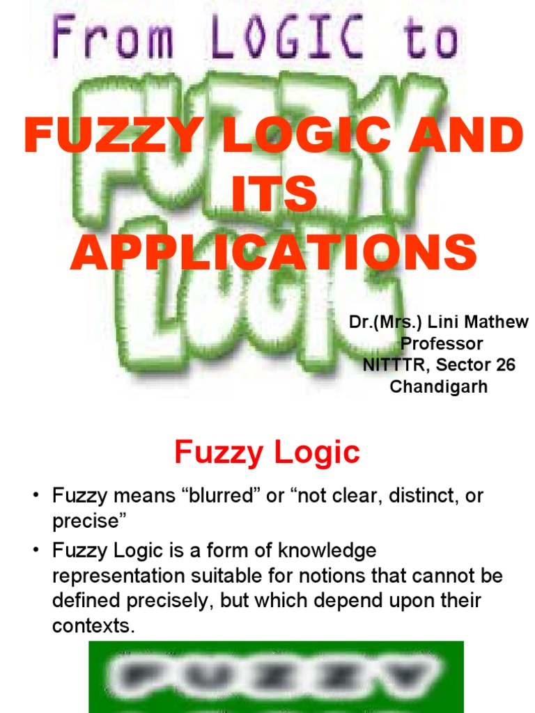 Introduction Fuzzy Logic Onelectr | PDF | Fuzzy Logic | Logic Introduction Fuzzy Logic Onelectr | PDF | Fuzzy Logic | Logic