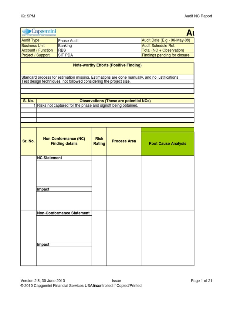 Audit Report | Audit | Internal Audit