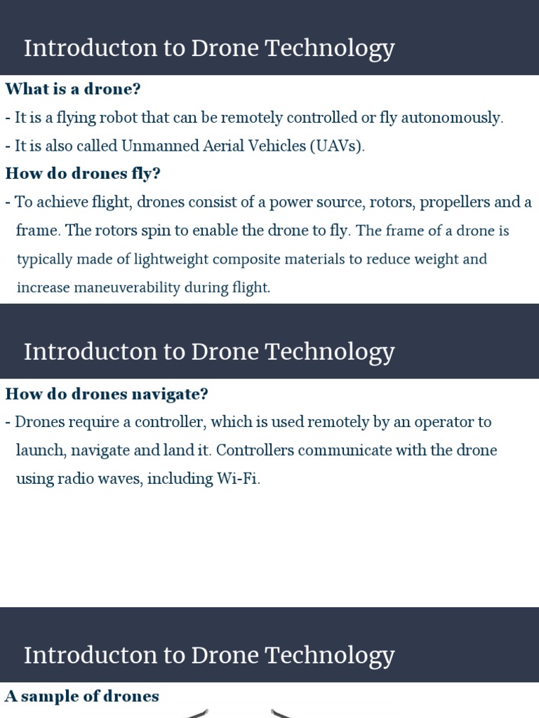 Drone Technology | PDF | Unmanned Aerial Vehicle | Aerial Photography